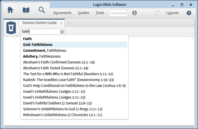 LingTranSoft Wiki | Using the Sermon Starter Guide