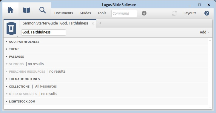 LingTranSoft Wiki | Using the Sermon Starter Guide